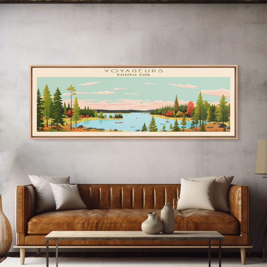 Voyageurs National Park Panoramic Minnesota Travel Art, National Park ...