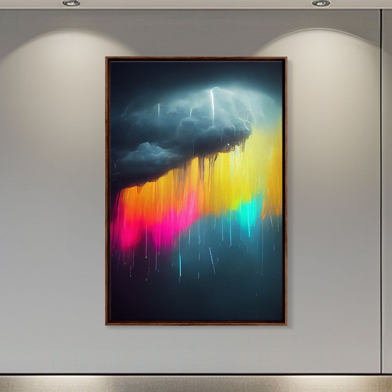 Abstract Rainbow Art - Etsy