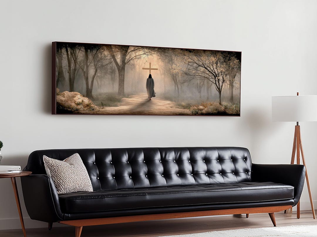 Path of Mercy - Framed Canvas Print - Christian Wall Art - Jesus ...