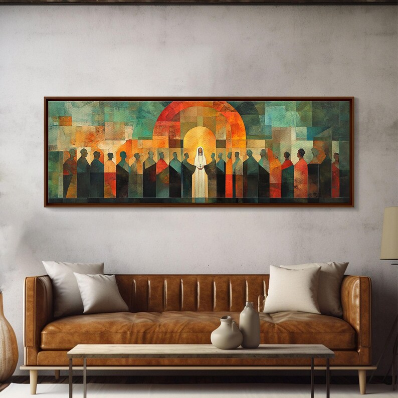 Corpus Christi Eucharistic Procession Christian Art Work - Panoramic ...