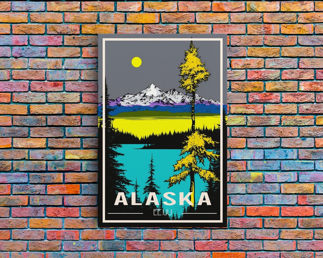 Alaska Print, Alaska Art, Alaska Wall Art, Travel Wall Print, Travel Poster, Travel Artwork ...