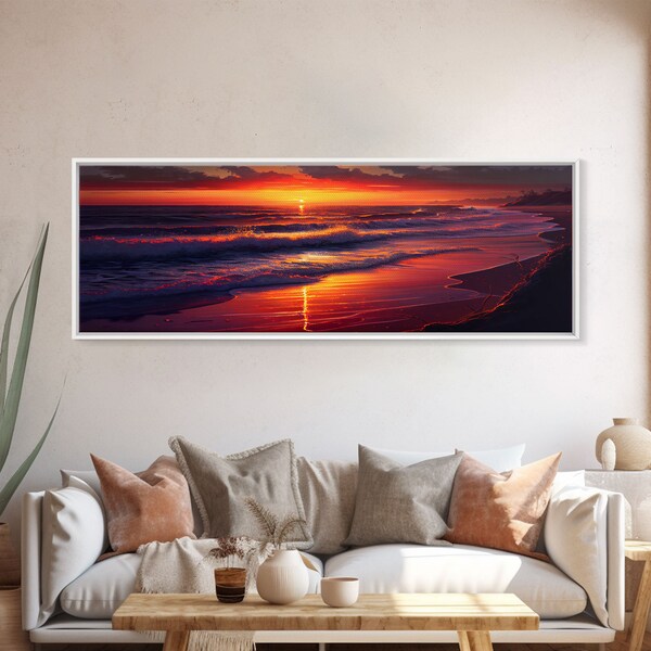 Large Sunset Painting - Etsy