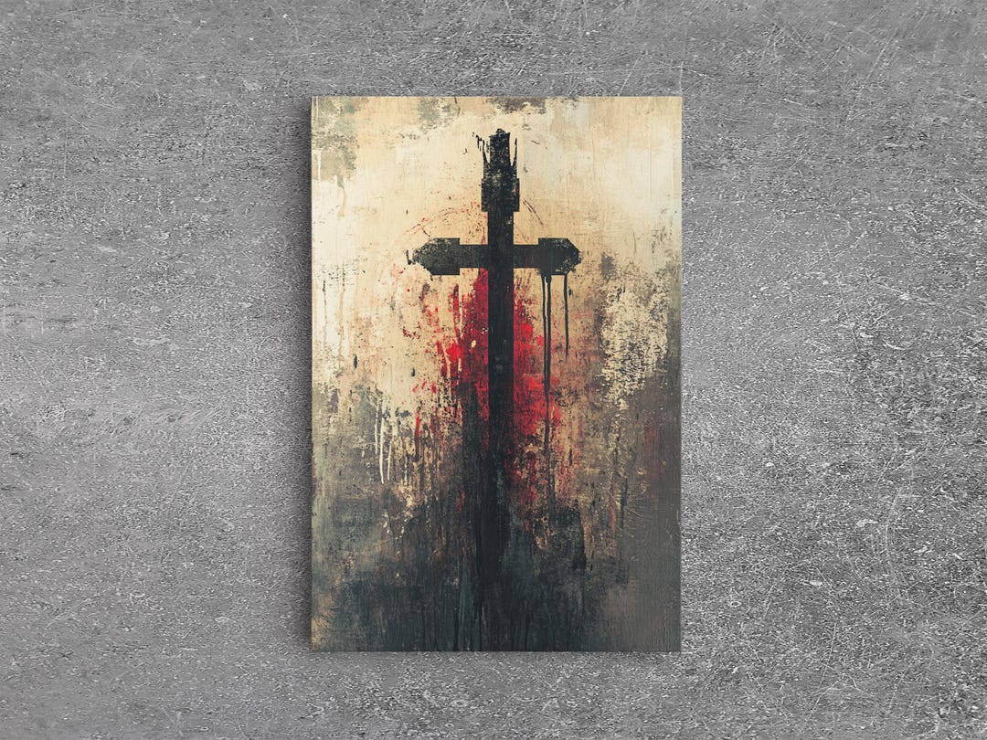 Good Friday Veneration of the Cross Framed Canvas Print - Reverent ...
