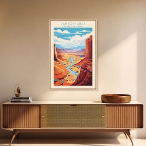 Canyonlands National Park Travel Poster Print, Canvas Print Wall Art ...