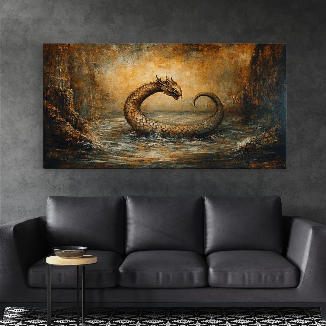 The Bronze Serpent in the Wilderness Renaissance Style Framed Canvas ...