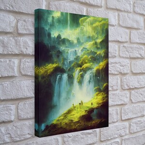 High Fantasy RPG Concept Art, Fantasy Landscape, Framed Canvas Print ...