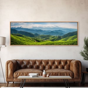 Panoramic of Cameron Highlands Malaysia, Extra Large Wall Art ...