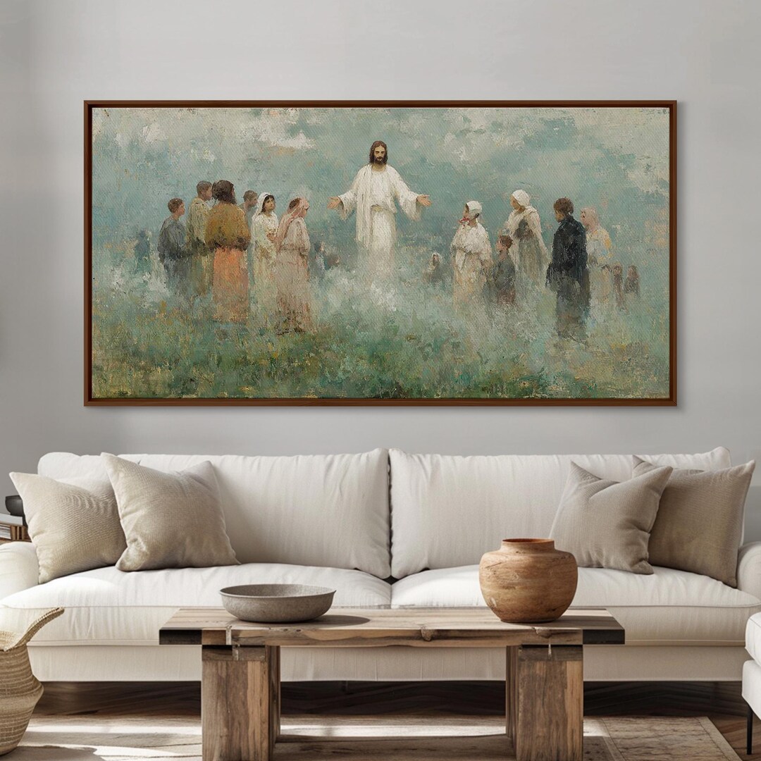 Holy Communion - Framed Canvas Print - Christian Art Print - Christian ...