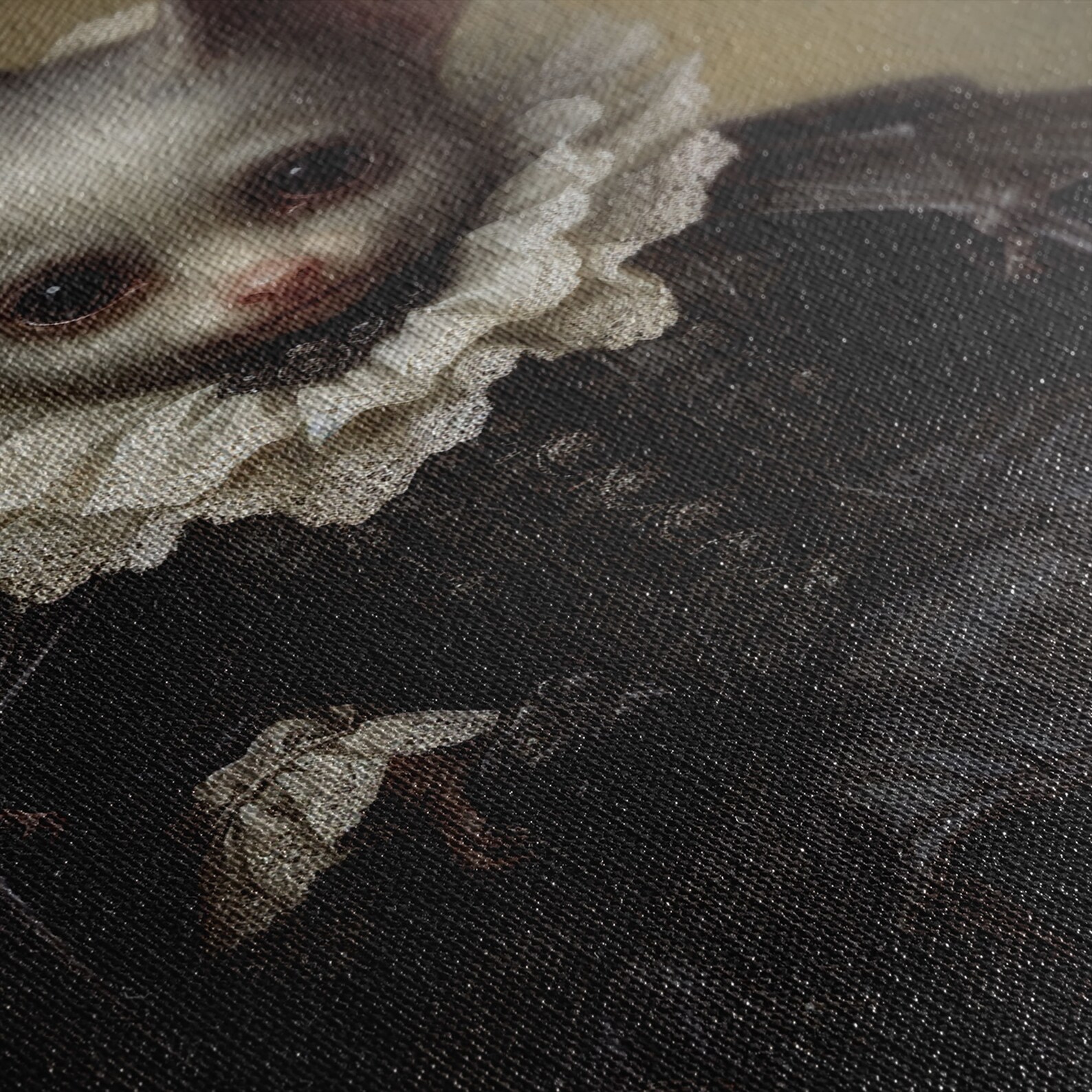 Cute Vampire Bat Painting, Vintage Canvas, Art Canvas Print, Dark ...