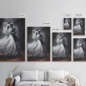 The Ghost's Dance, Framed Canvas Print, Cool Halloween Decoration ...