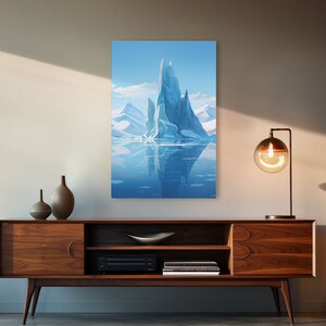 Iceberg Wall Art, Iceland Wall Art, Seascape Wall Print, Canvas Print ...