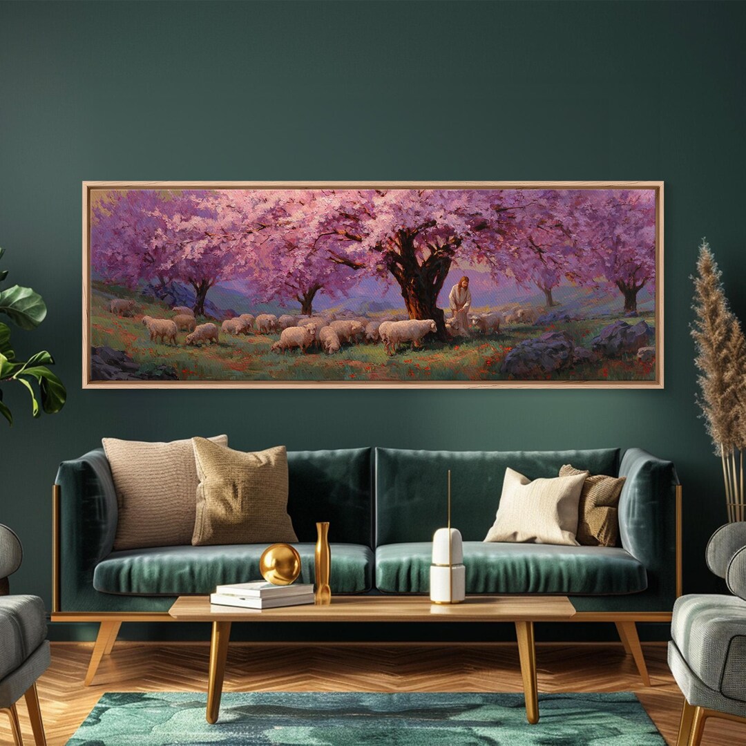 Petal Haven Light | Framed Canvas Print | Panoramic Print | Christian ...