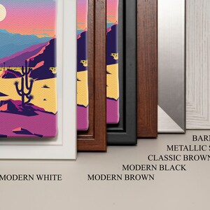 Synthwave Desert Landscape, Subdued Pastel Nature Art, Southwestern ...