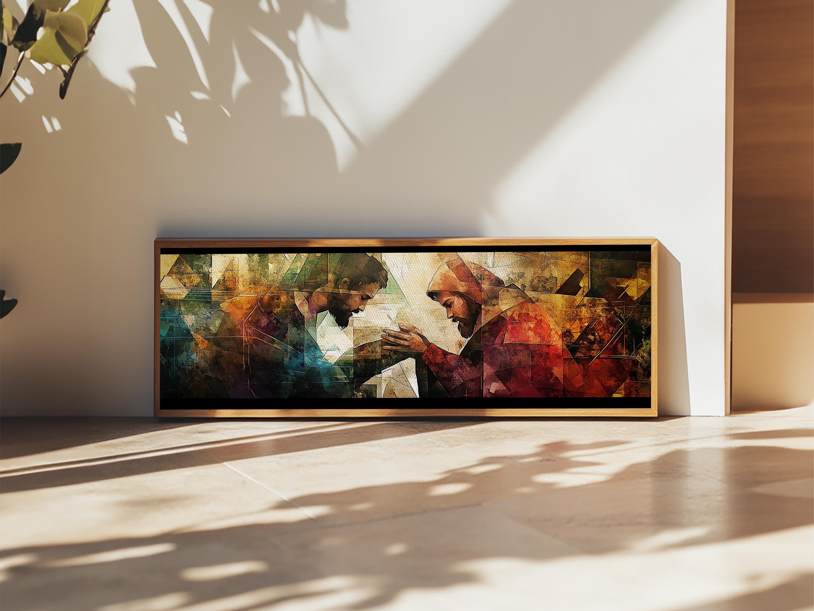 The Prodigal Son Returns to the Father | Framed Canvas Print Panoramic ...