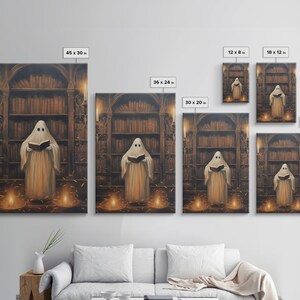 Spooky Ghost Reading A Book, Library Ghost, 8x10 Fine Art Prints ...