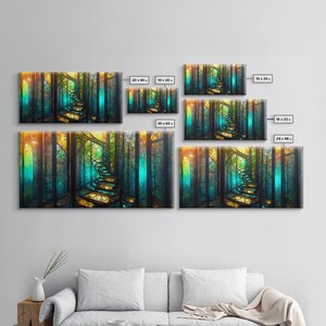 Fantasy Wall Art, Canvas Print, Magical Forest, Fantasy Landscape Art ...
