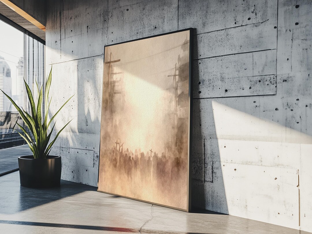 Dust of Calvary - Framed Canvas Print - Christian Painting - Christian ...