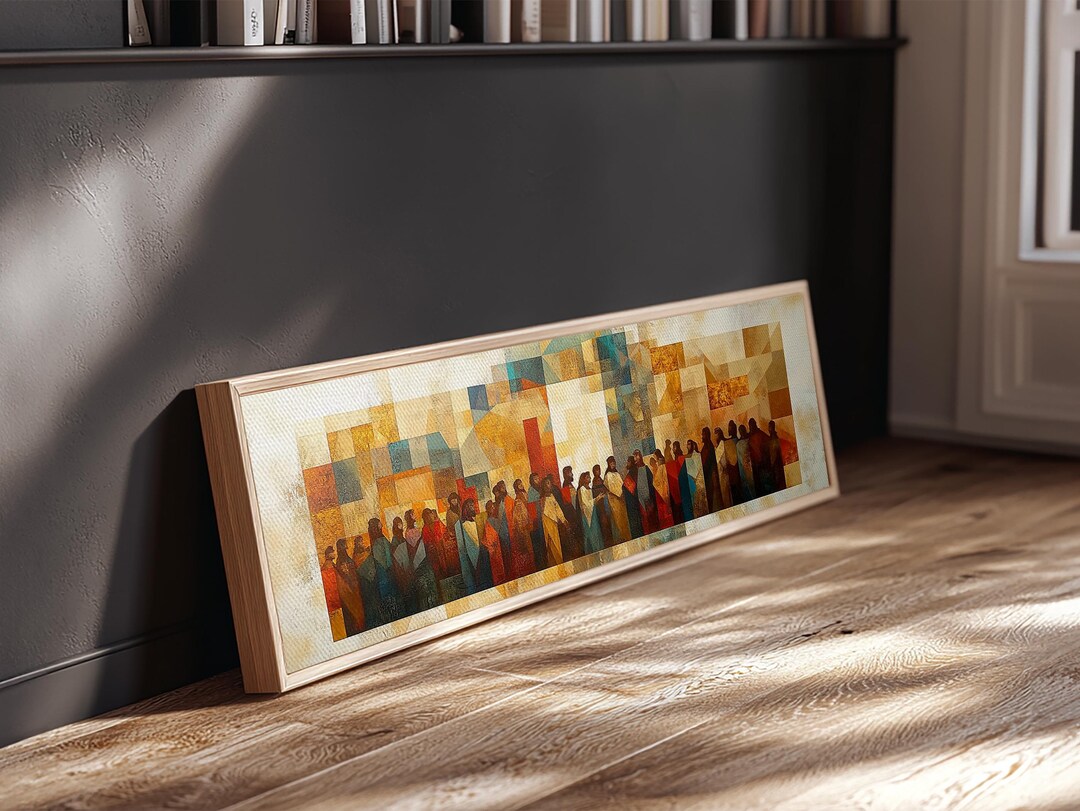 Feeding of the Five Thousand Christian Art Painting | Framed Canvas ...