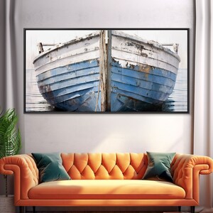 Old Wooden Ship Nautical Decor, Lakehouse Decor, Coastal Decor ...