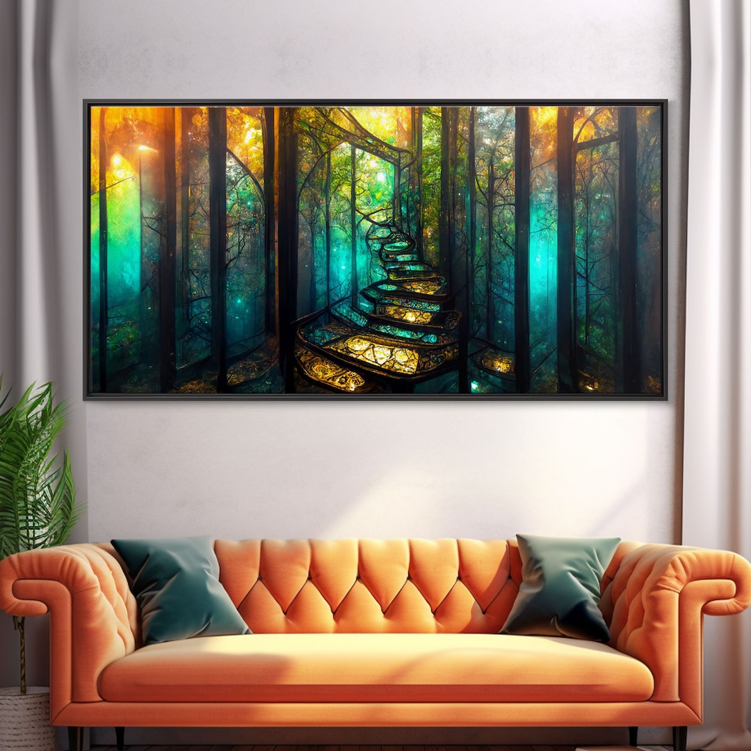 Fantasy Wall Art, Canvas Print, Magical Forest, Fantasy Landscape Art ...