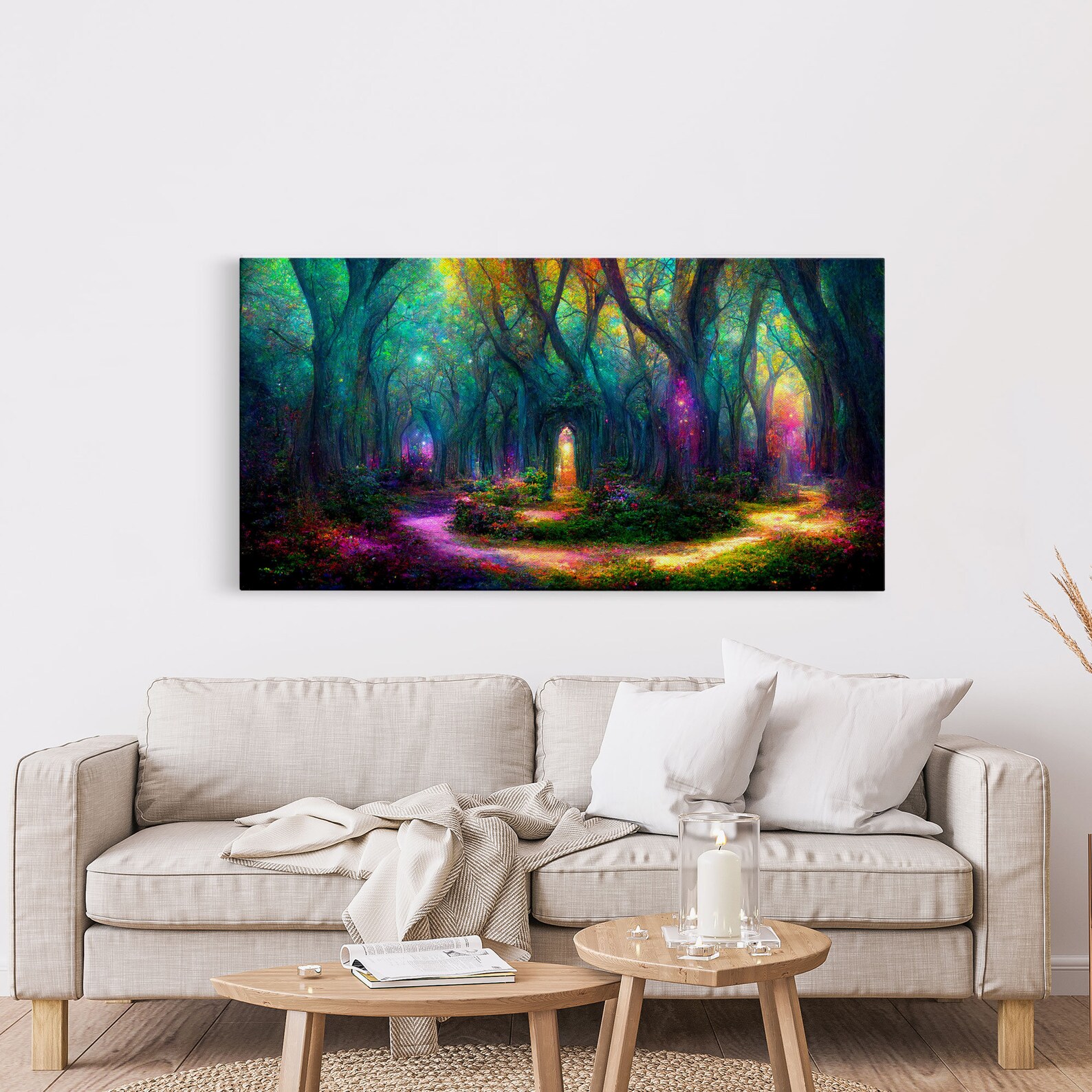 Fantasy Wall Art Canvas Print Magical Forest Fantasy - Etsy