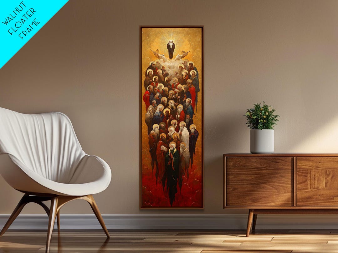 All Saints Multitude of Saints Gathering Tall Skinny Art Deco Christian ...