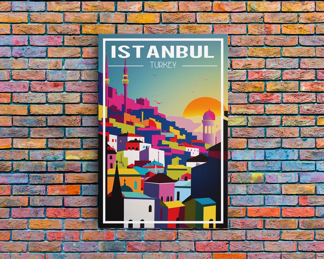 Instanbul Wall Art, Turkey Poster, Eurasia Wall Art, Travel Wall Print ...
