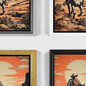 Cowboy Wall Decor, 12x18 Art Print, Equestrian Wall Art, Western Decor ...