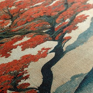 Japanese Maple Tree Canvas Print, Vintage Style Wall Art, Woodblock ...