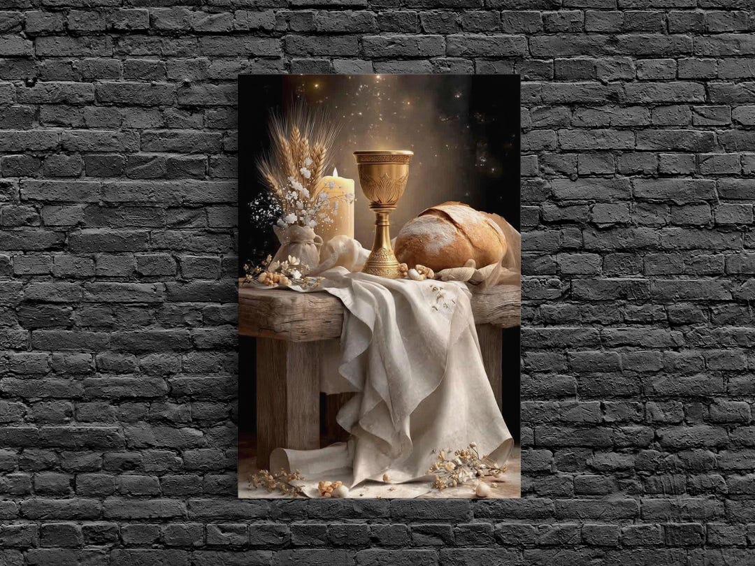 Bread of Covenant - Framed Canvas Print - Christian Wall Art ...