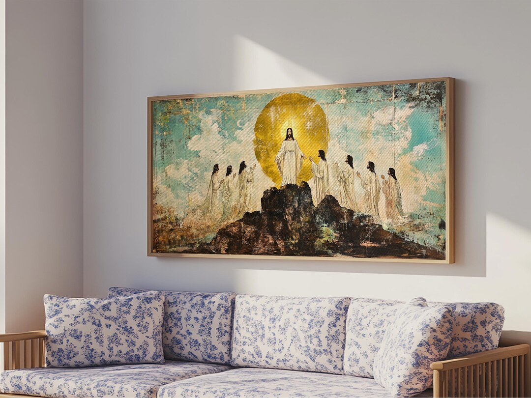 The Transfiguration of Christ Nihonga Style Framed Canvas Print | Wabi ...