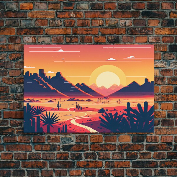 Western Colorful Wall Art - Etsy