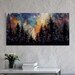 Forest Fire Abstract Forest Landscape Wall Art Framed Canvas - Etsy