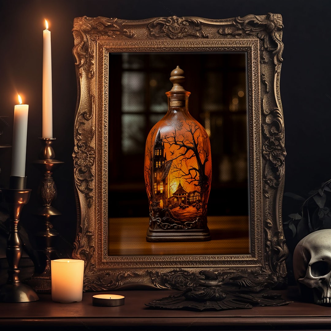 Spooky Jar - Haunted House in A Jar - Mini Worlds - Creepy Halloween ...