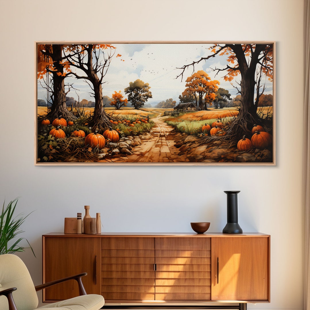 The Pumpkin Patch, Pumpkins Stilll Life, Fall Decor, Farmhouse Wall Art ...