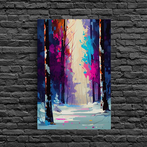 Winter Landscape Print - Etsy