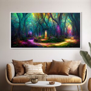 Fantasy Wall Art, Canvas Print, Magical Forest, Fantasy Landscape Art ...