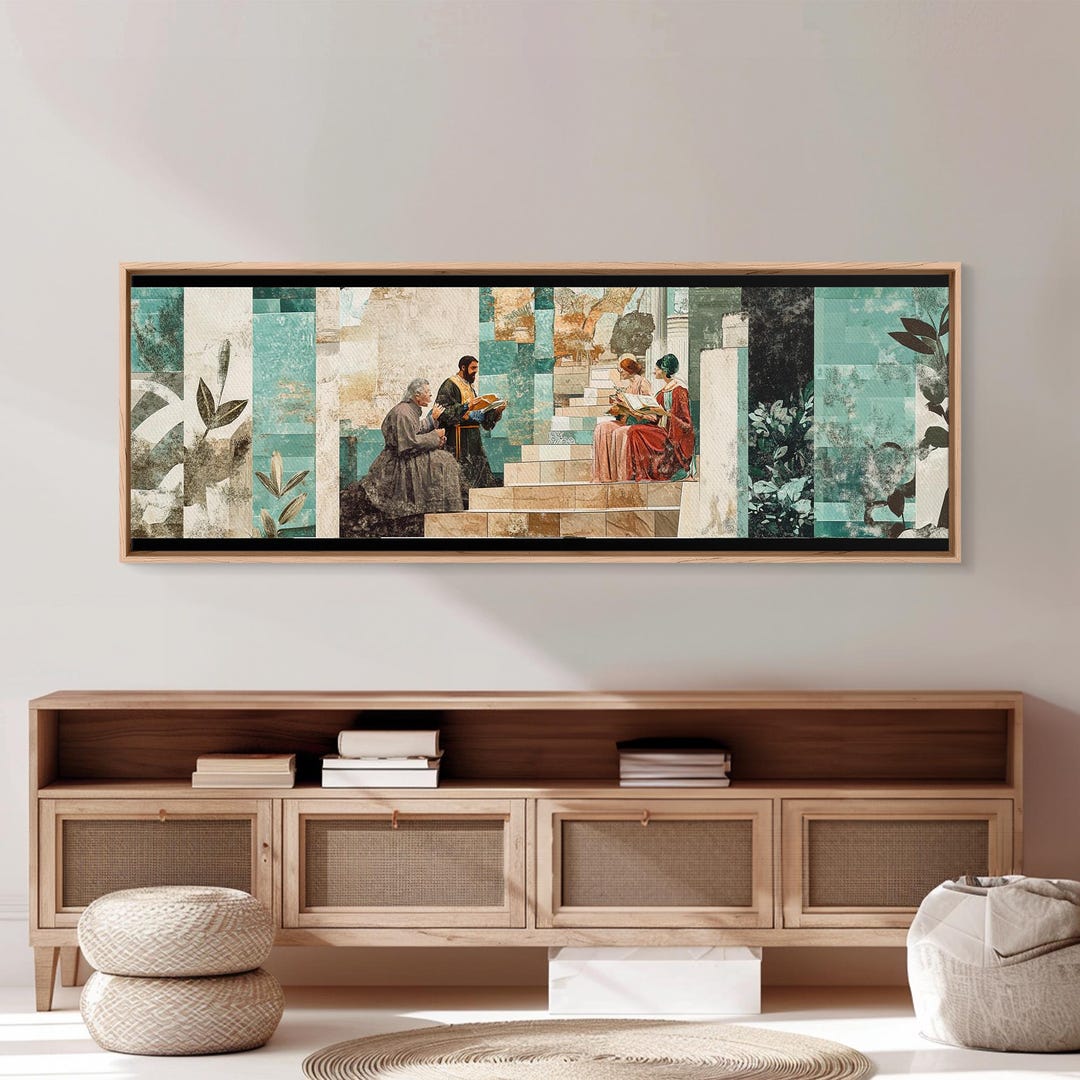 Susanna and the Elders Biblical Story Scene Christian Art Painting ...