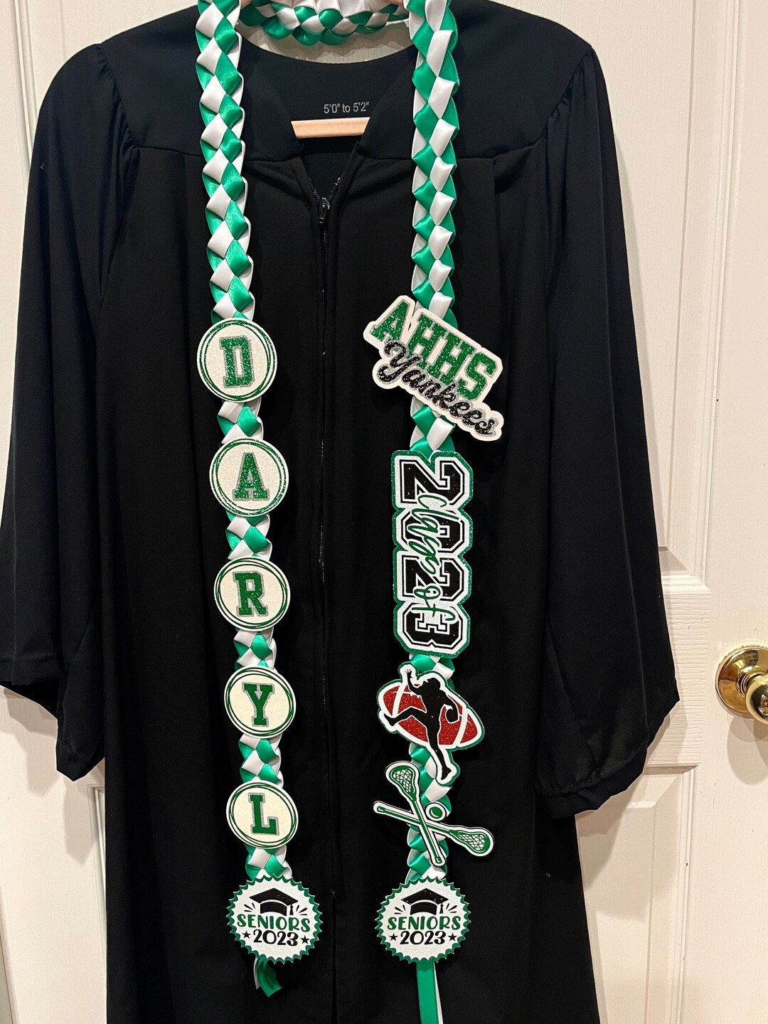 Customized Graduation Lei, Gift for Graduation, 2 Color Graduation Lei ...
