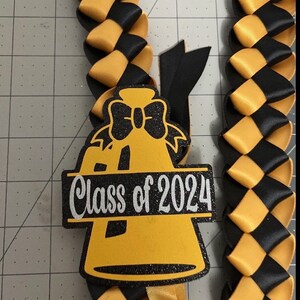 Graduation Lei, 2 Color Graduation Lei, Senior Night, Personalized ...