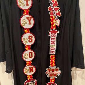 Customized Graduation Lei, Gift for Graduation, 2 Color Graduation Lei ...