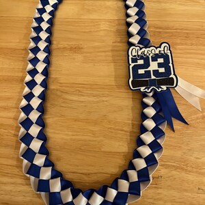 Graduation Lei, 2 Color Graduation Lei, Senior Night, Personalized ...