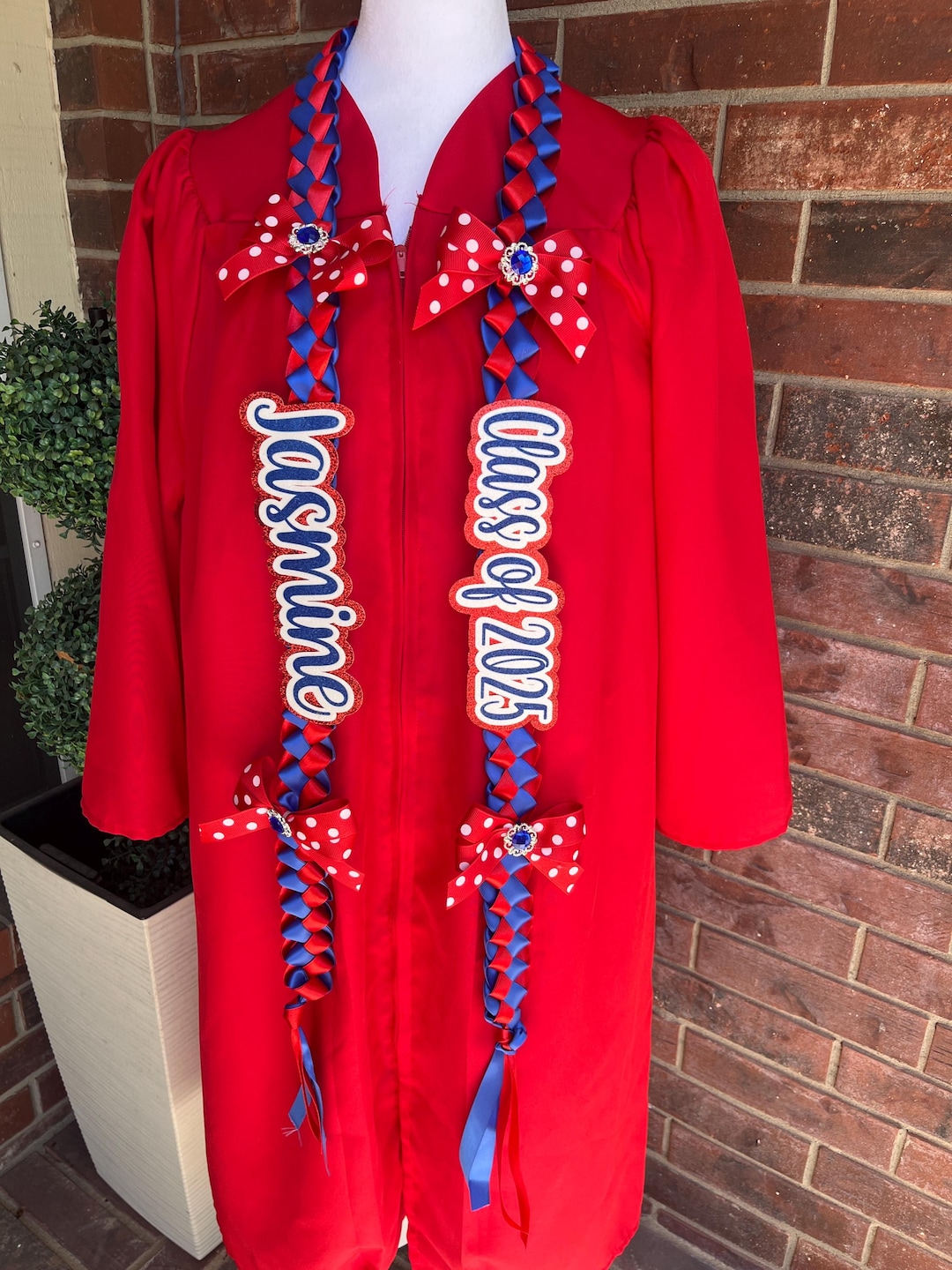 Customized Graduation Lei, Senior Recognition, Personalized Gift for ...