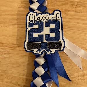 Graduation Lei, 2 Color Graduation Lei, Senior Night, Personalized ...