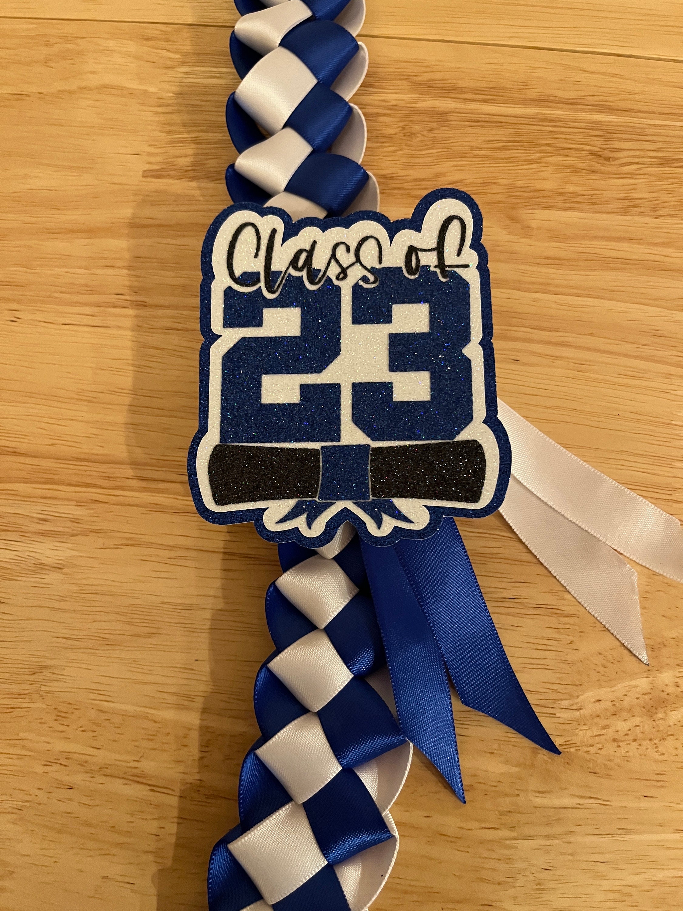 Graduation Lei, 2 Color Graduation Lei, Senior Night, Personalized ...