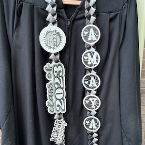 Customized Graduation Lei, Gift for Graduation, 2 Color Graduation Lei ...