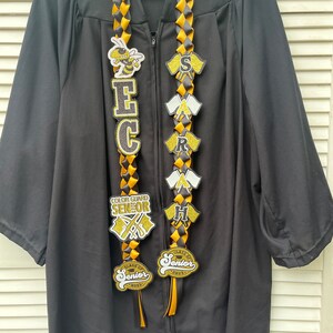 Customized Graduation Lei, Gift for Graduation, 2 Color Graduation Lei ...