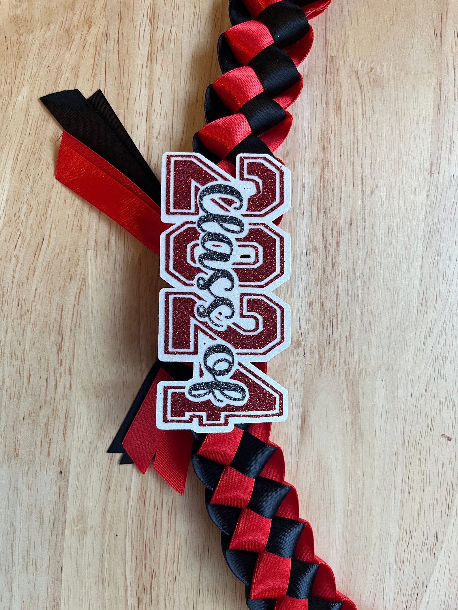 Graduation Lei, 2 Color Graduation Lei, Senior Night, Personalized ...