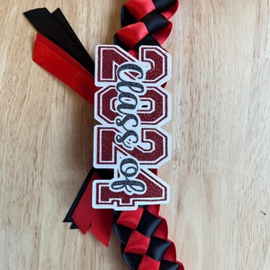 Graduation Lei, 2 Color Graduation Lei, Senior Night, Personalized ...