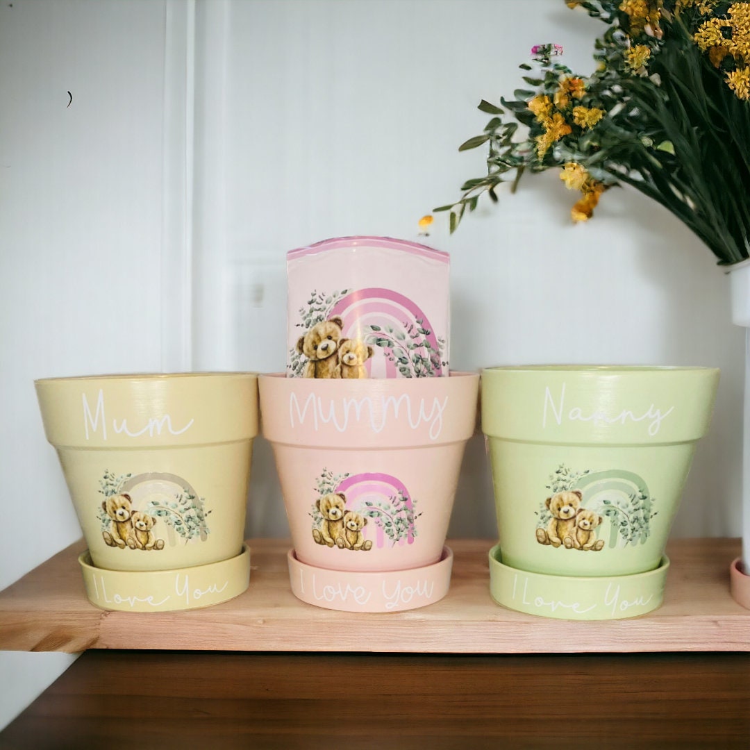 Personalised Plant Pot, Mothers Day Gift, Birthday Gift, Mum, Mummy ...